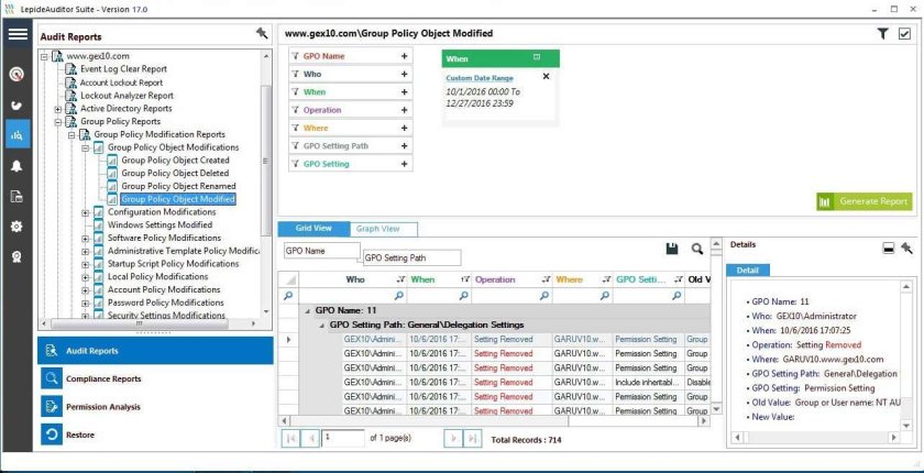 How easy is it to track Group Policy changes using the event log ...