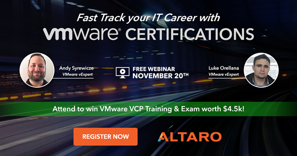 FREE Webinar – Fast Track your IT Career with VMware Certifications ...